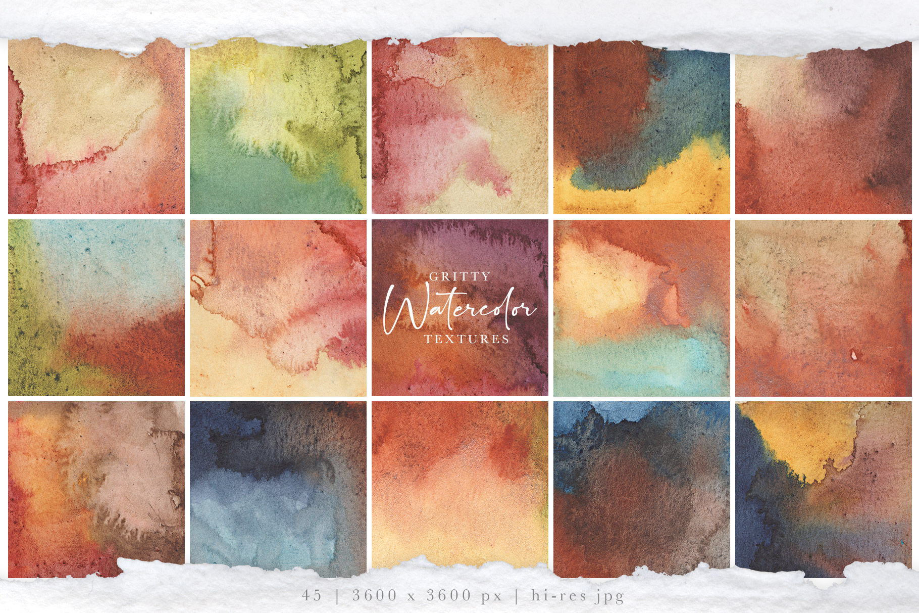 Autumn Woods Watercolor Wash Texture Backgrounds (290879) | Backgrounds ...