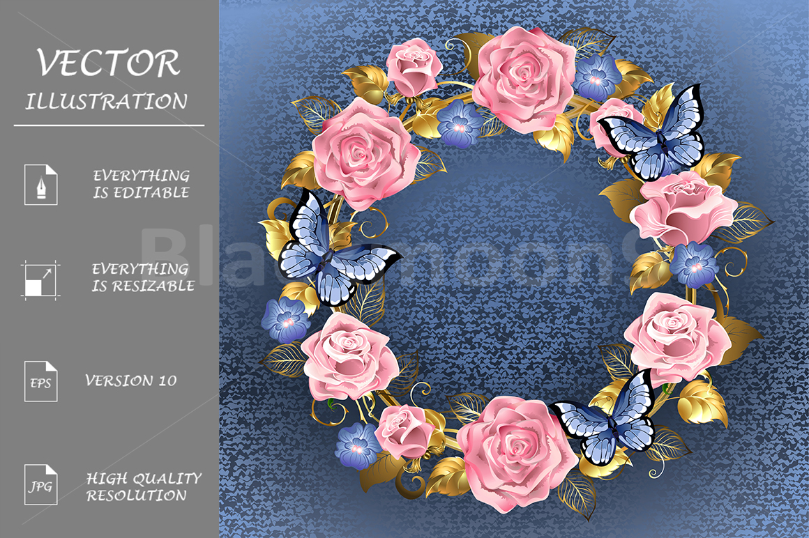 Circle of Pink Roses