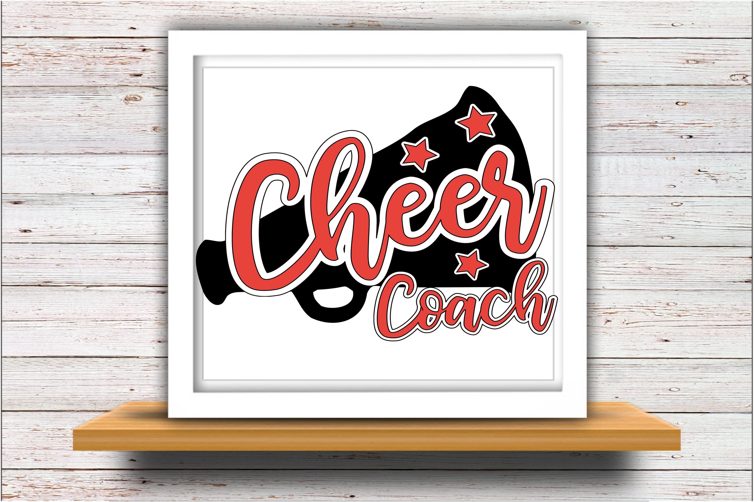 Cheer coach SVG DXF JPEG Silhouette Cameo Cricut coach svg (113953 ...