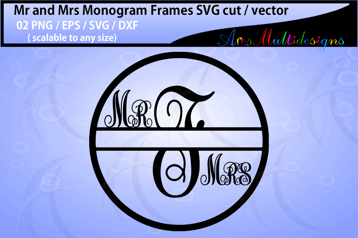 Mr and mrs monogram / mr and mrs circle monogram vector / antler ...