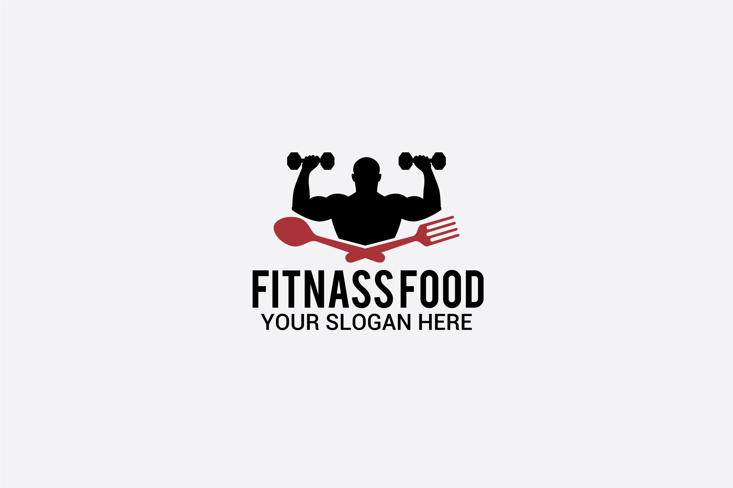 fitness food logo