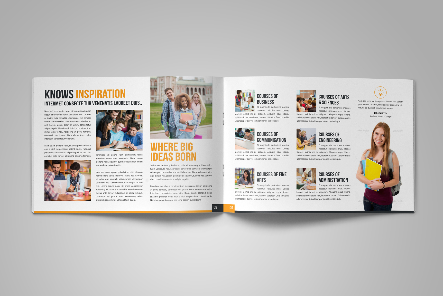 Education Prospectus Brochure v2 (184141) | Brochures | Design Bundles