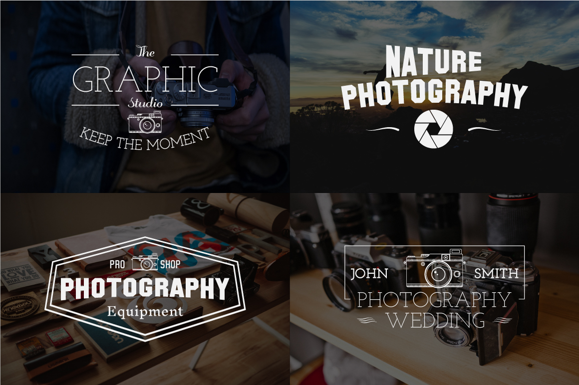 12 Vintage Photography Labels