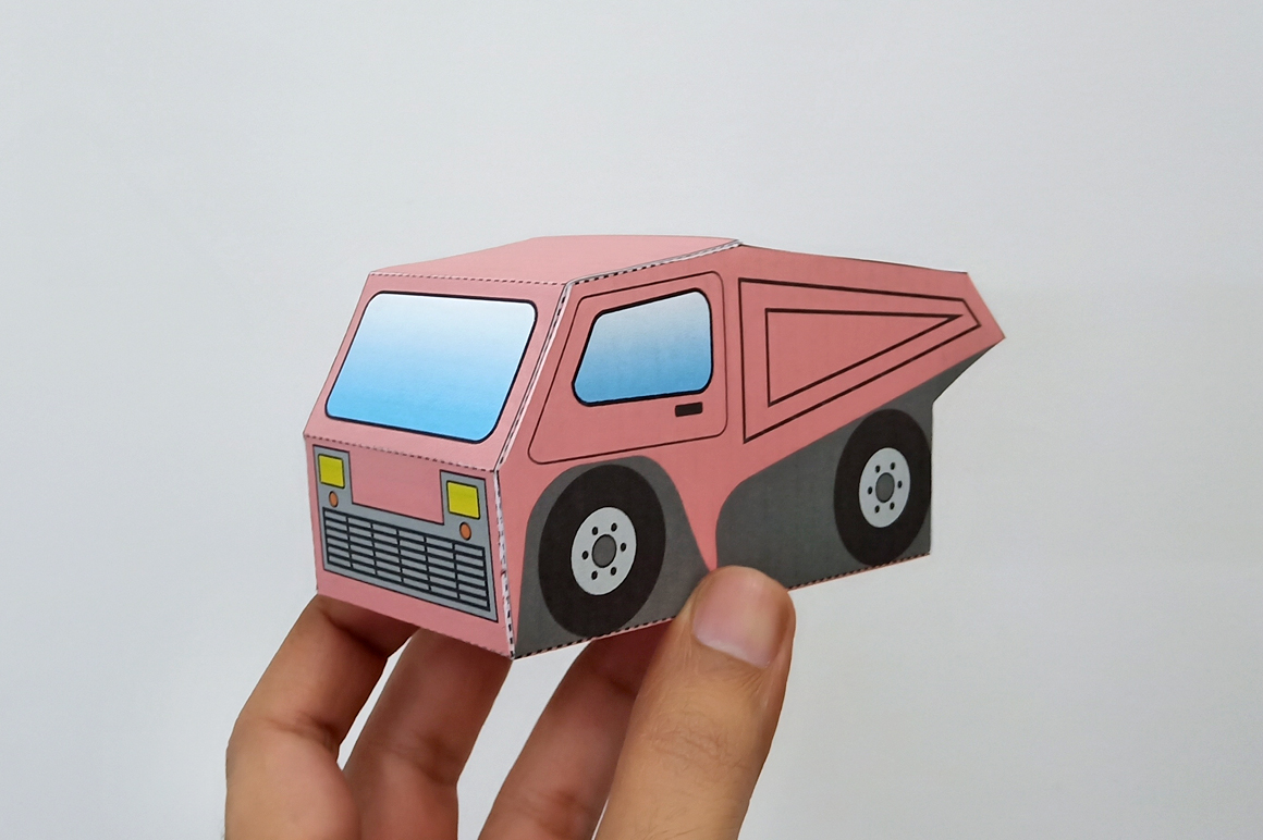 DIY Dump truck favor,Party favor,Papercraft Dump truck model (256099 ...