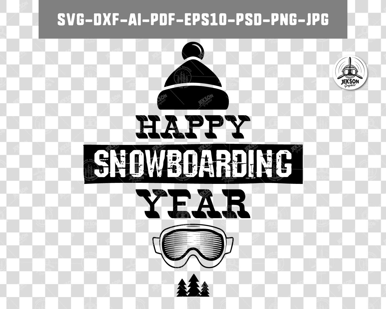 Retro Snowboarding Logo / Winter Activity Badge SVG / Patch
