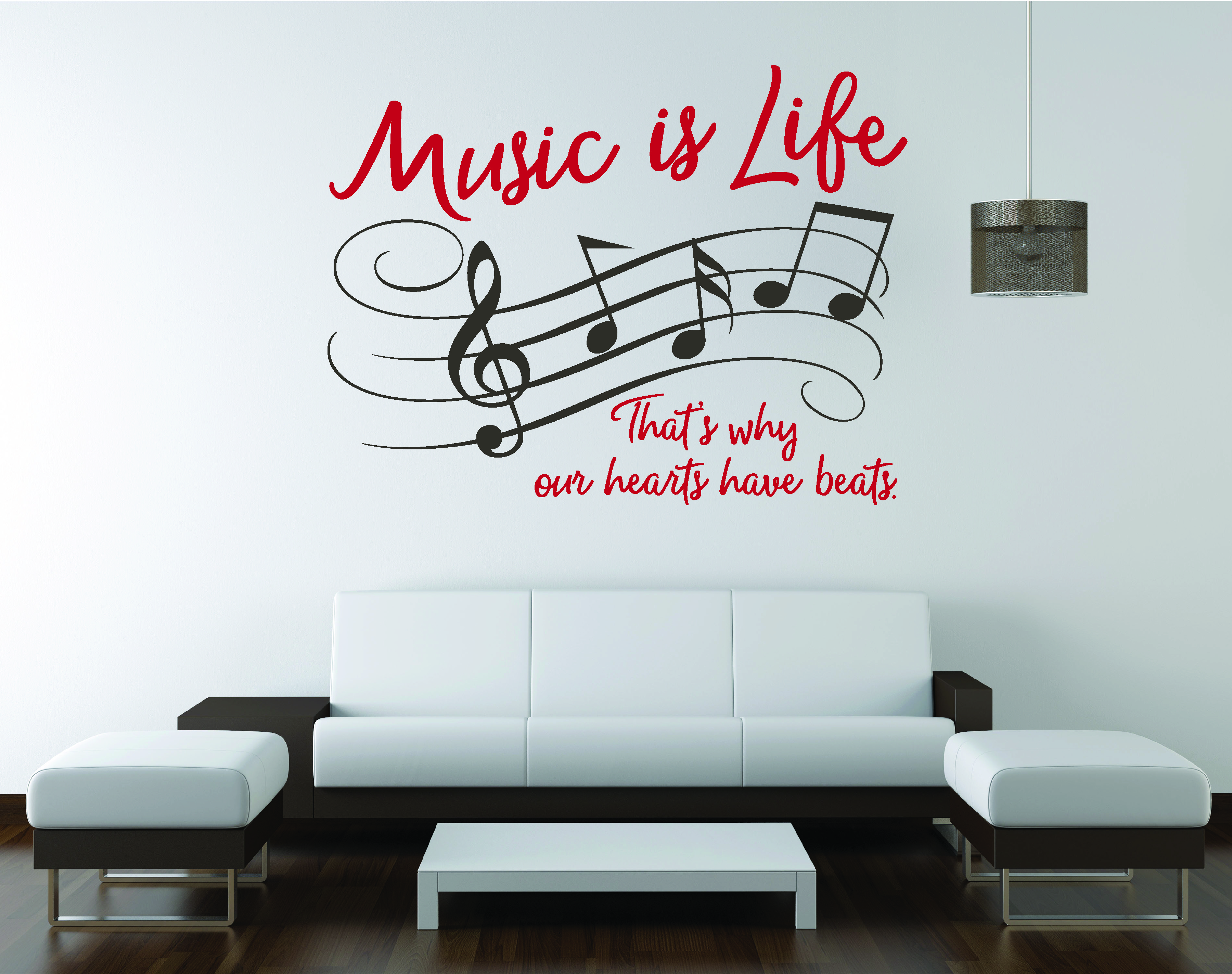 Music is Life, That's why hearts have beats (75269) | SVGs | Design Bundles