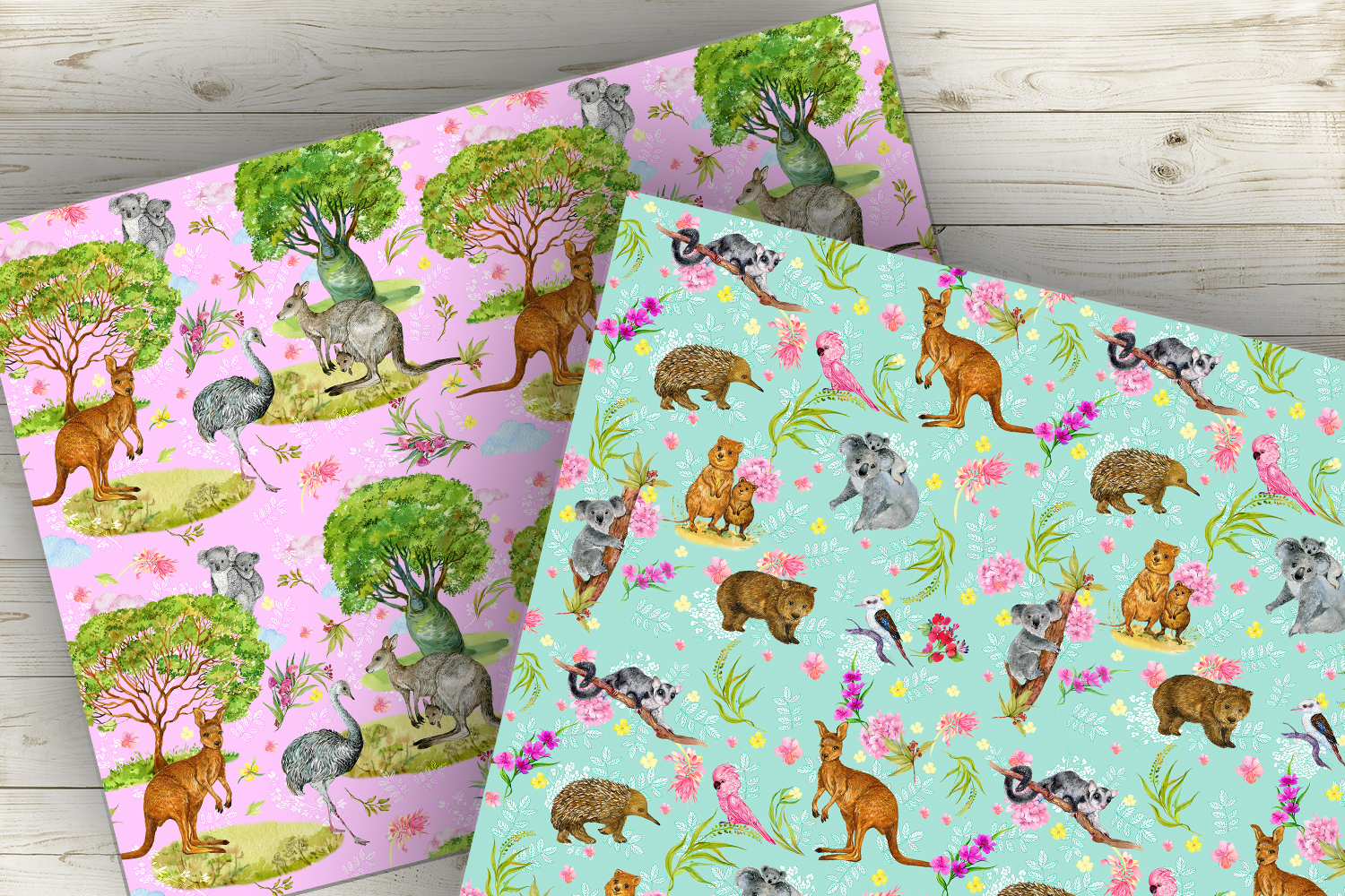 Australia seamless patterns