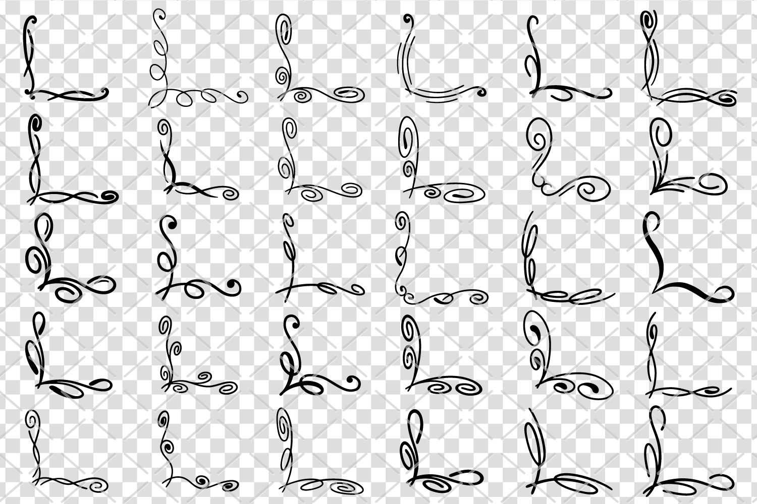 30 Decorative corners, corners bundle svg (480768) | SVGs | Design Bundles