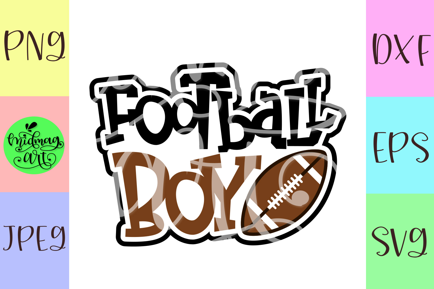 Football boy svg, football svg (313382) | SVGs | Design Bundles