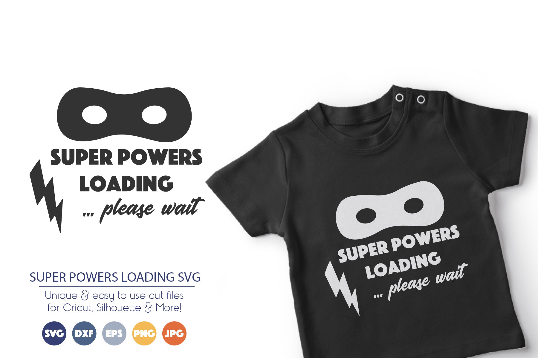 Superhero SVG Files - Super Powers Loading.. Please Wait