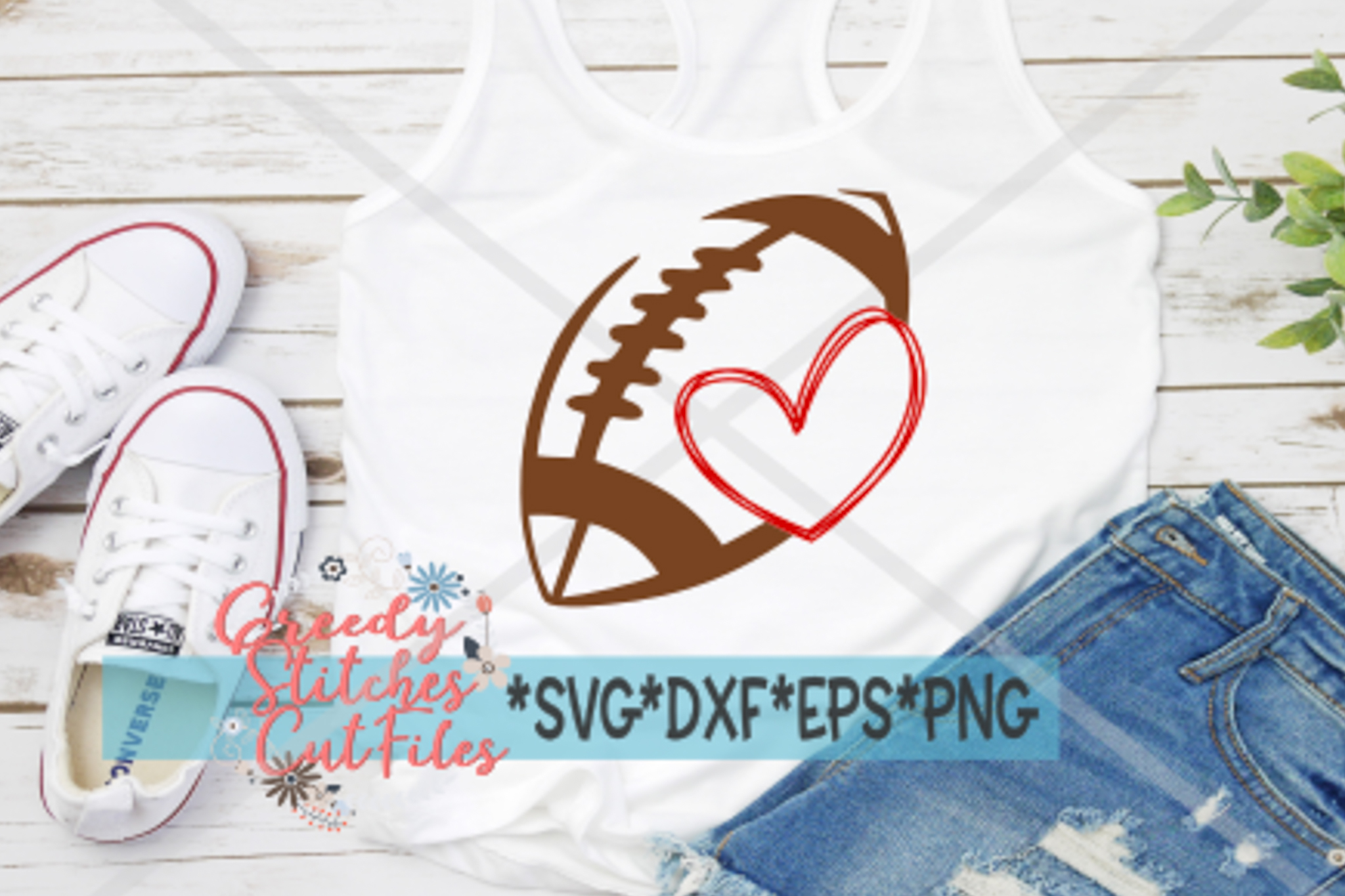 Football Heart SVG, DXF, EPS, PNG Files (322243) | SVGs | Design Bundles