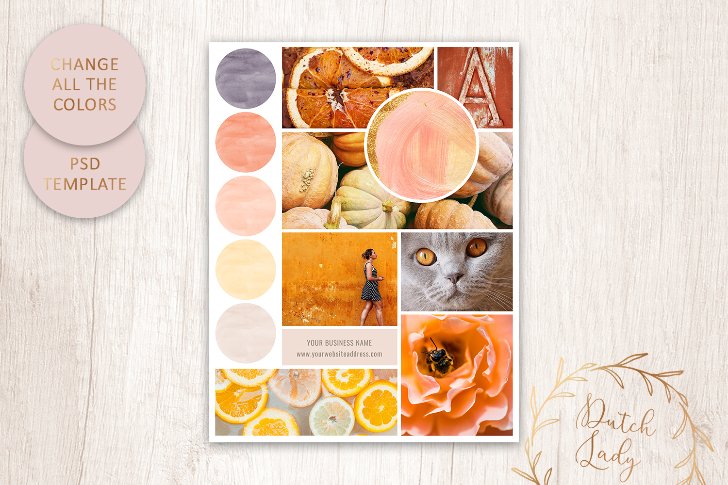 PSD Mood & Vision Board - Adobe Photoshop Template - #2