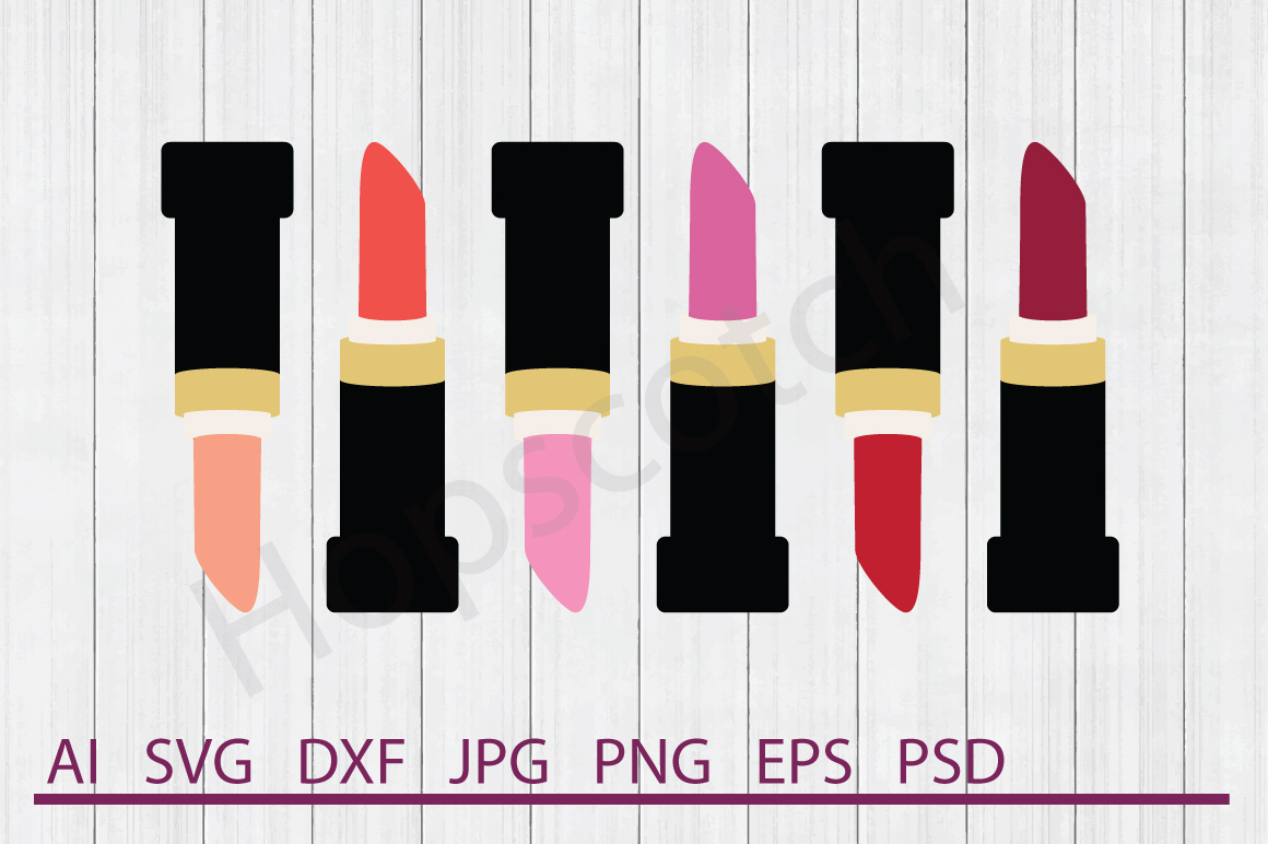 Lipstick SVG, DXF File, Cuttable File