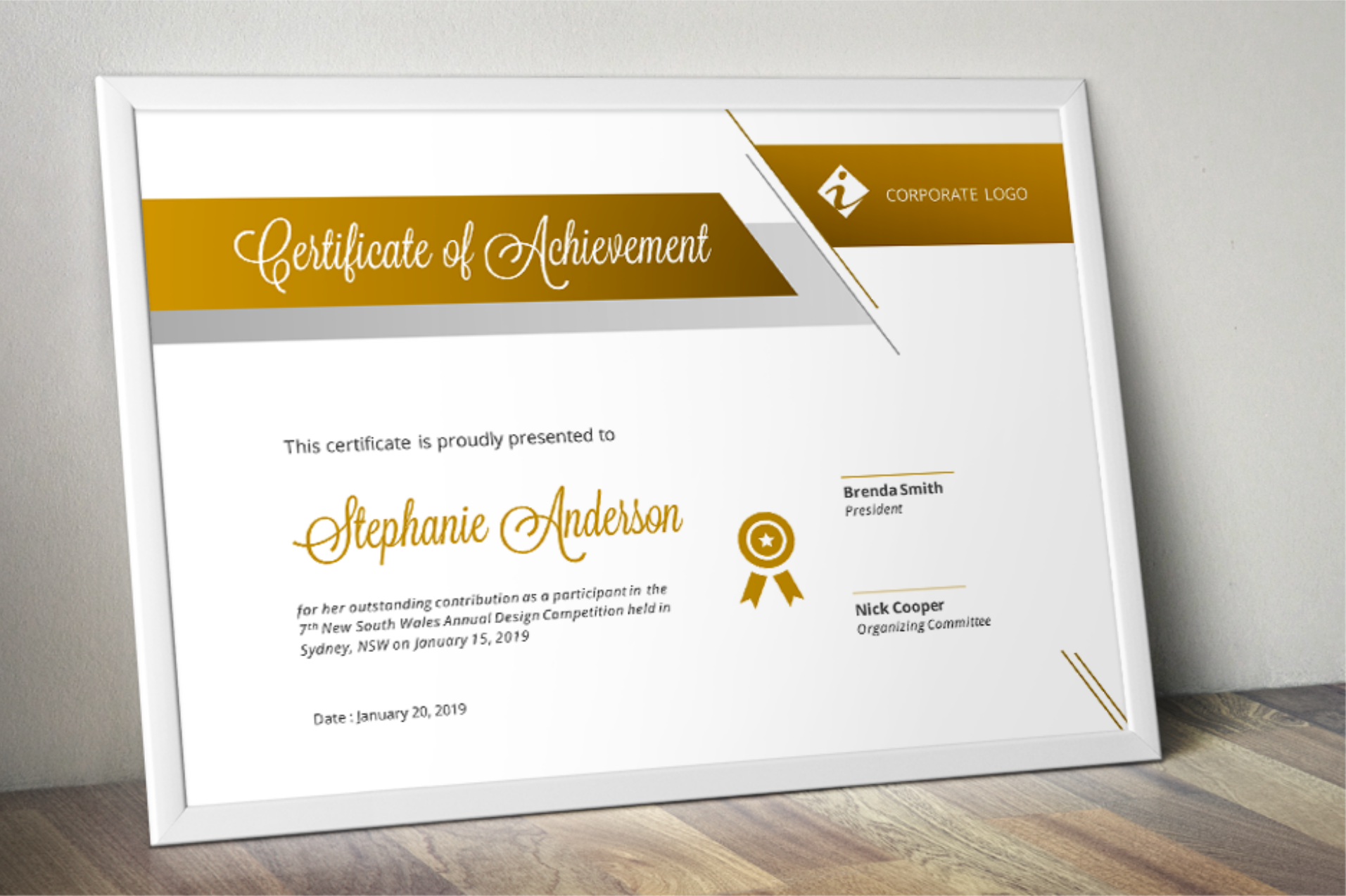 Unique Modern Word Event Certificate Template