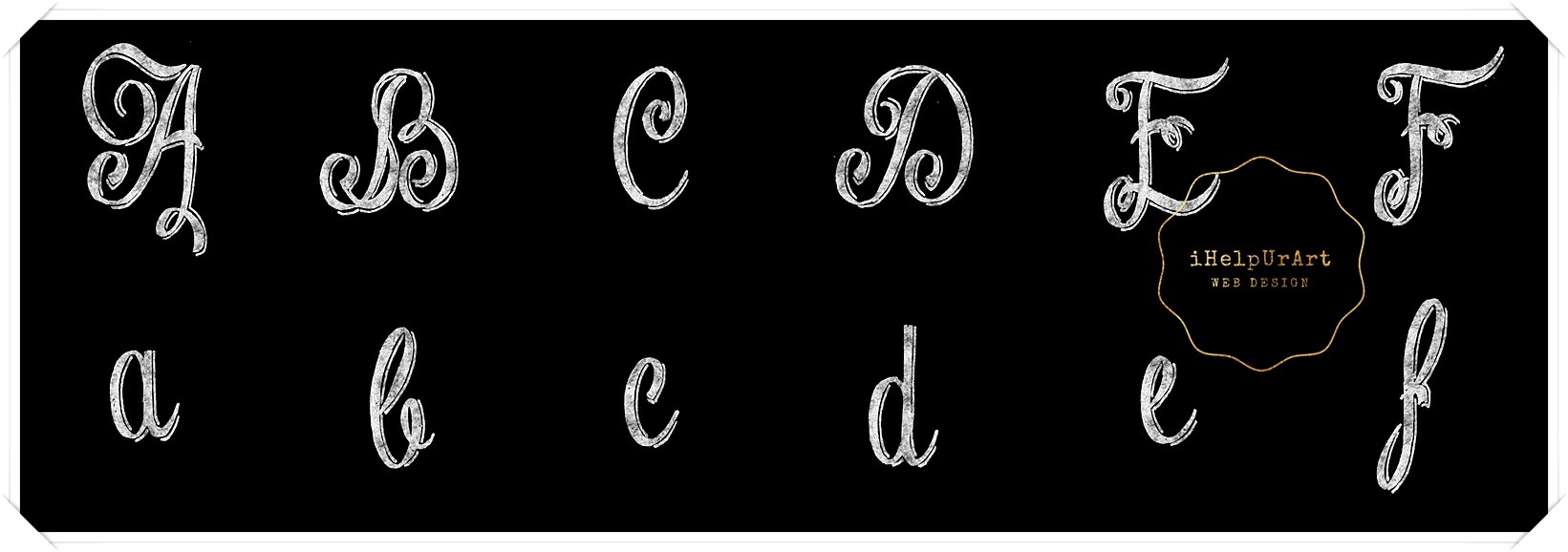 Chalk Alphabet Clipart - Chalkboard Letters