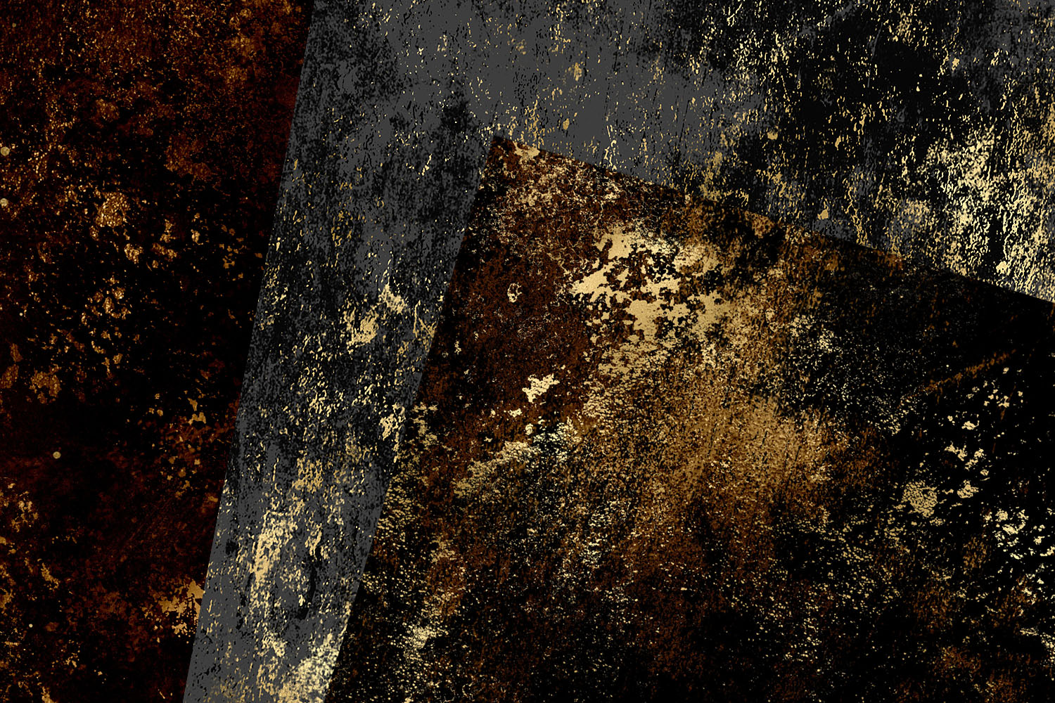 Dark Gold Grunge Textures Digital Paper
