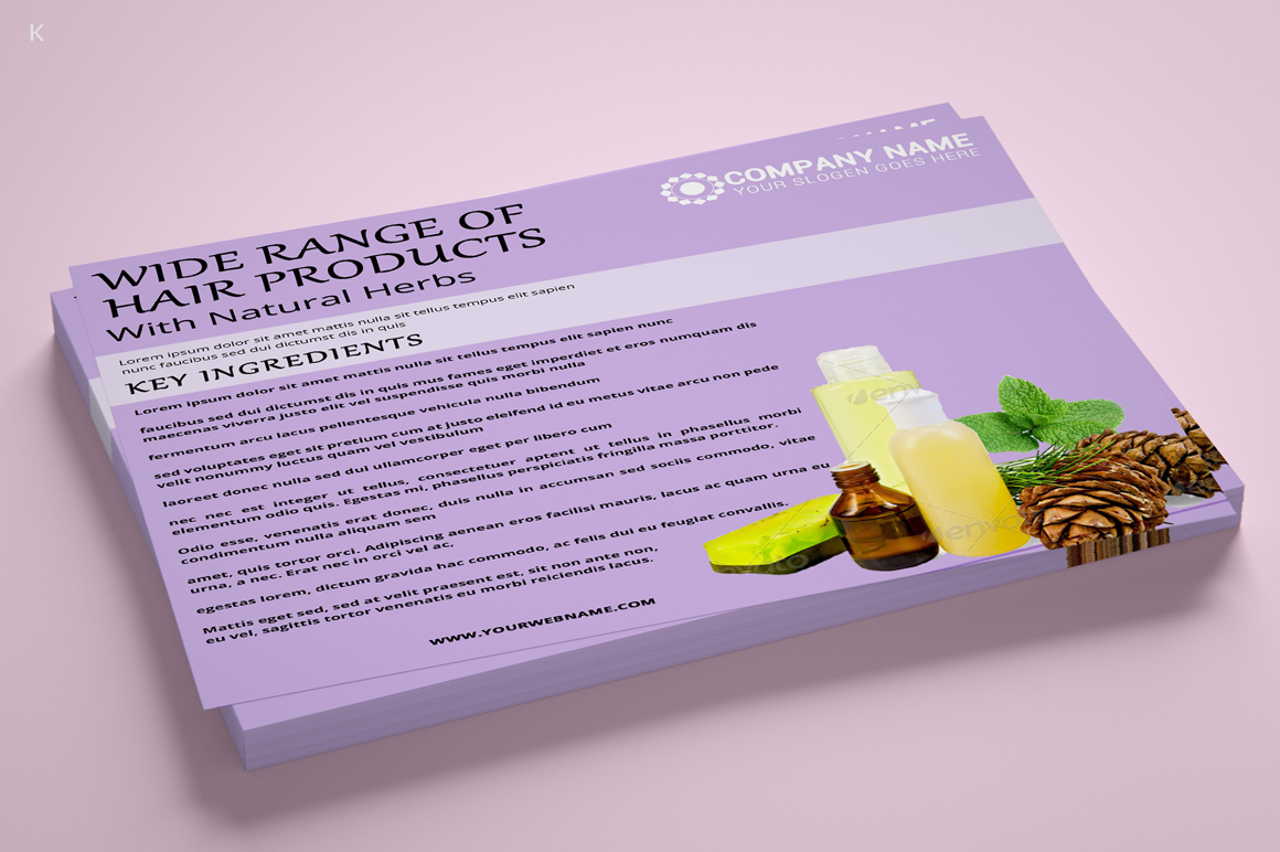 Hair Products Flyer Template