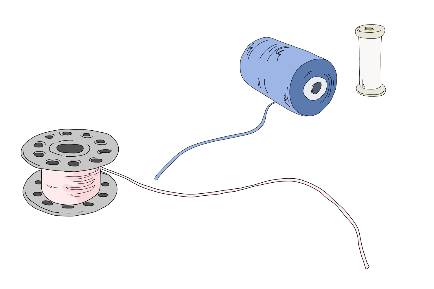 Cartoon Sewing Bundle | 11 illustrations | PNG/JPEG Clip Art