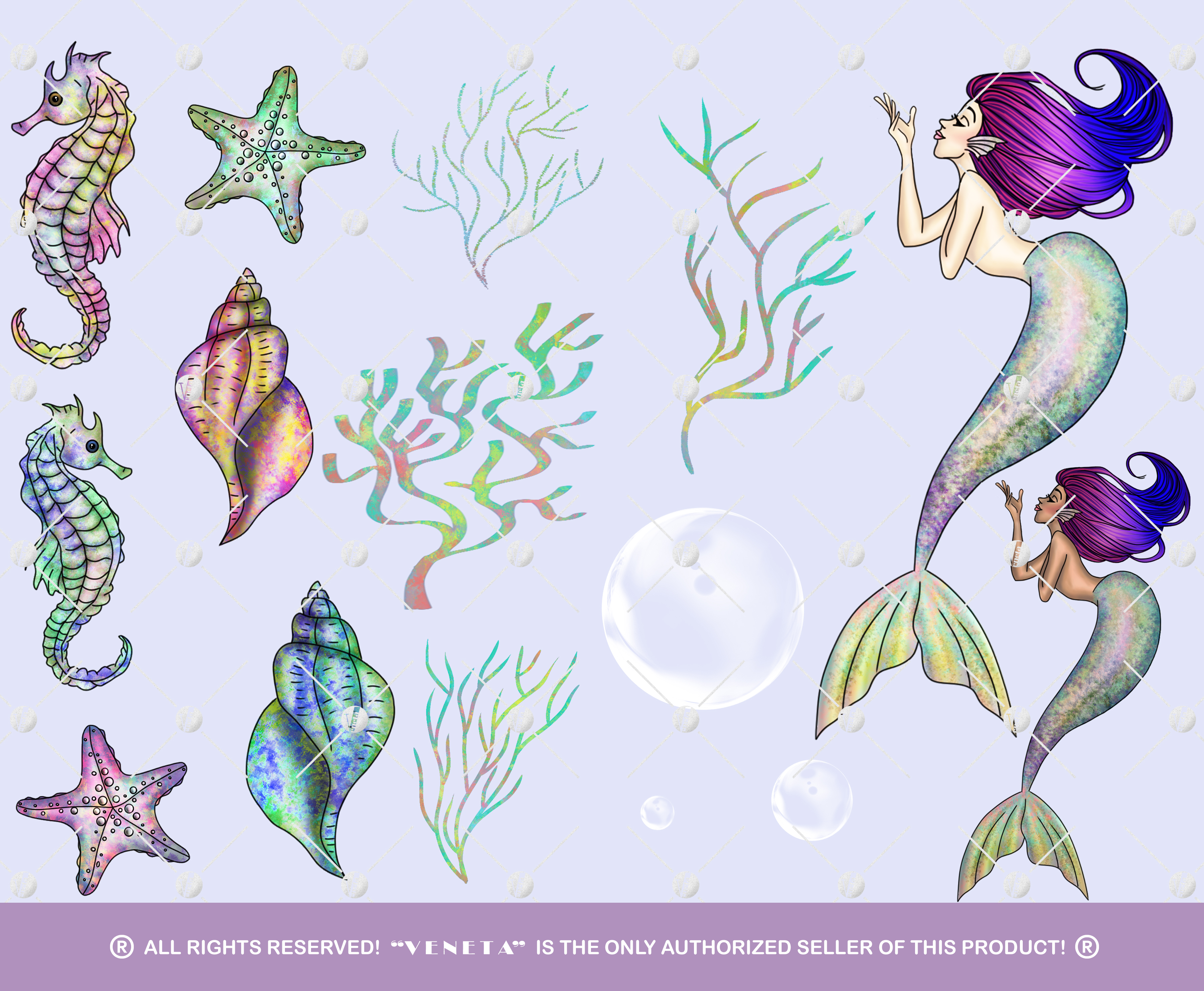 Ocean Mermaids ClipArt Collection | Under The Sea (100745 ...