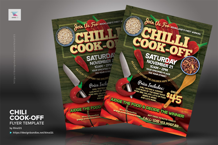 Chili Cook-off Flyer Templates
