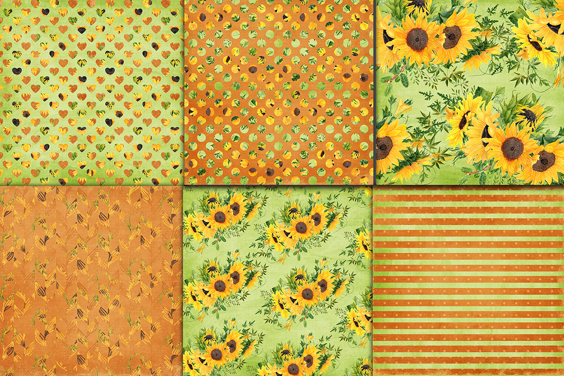 Sunflower Digital Papers