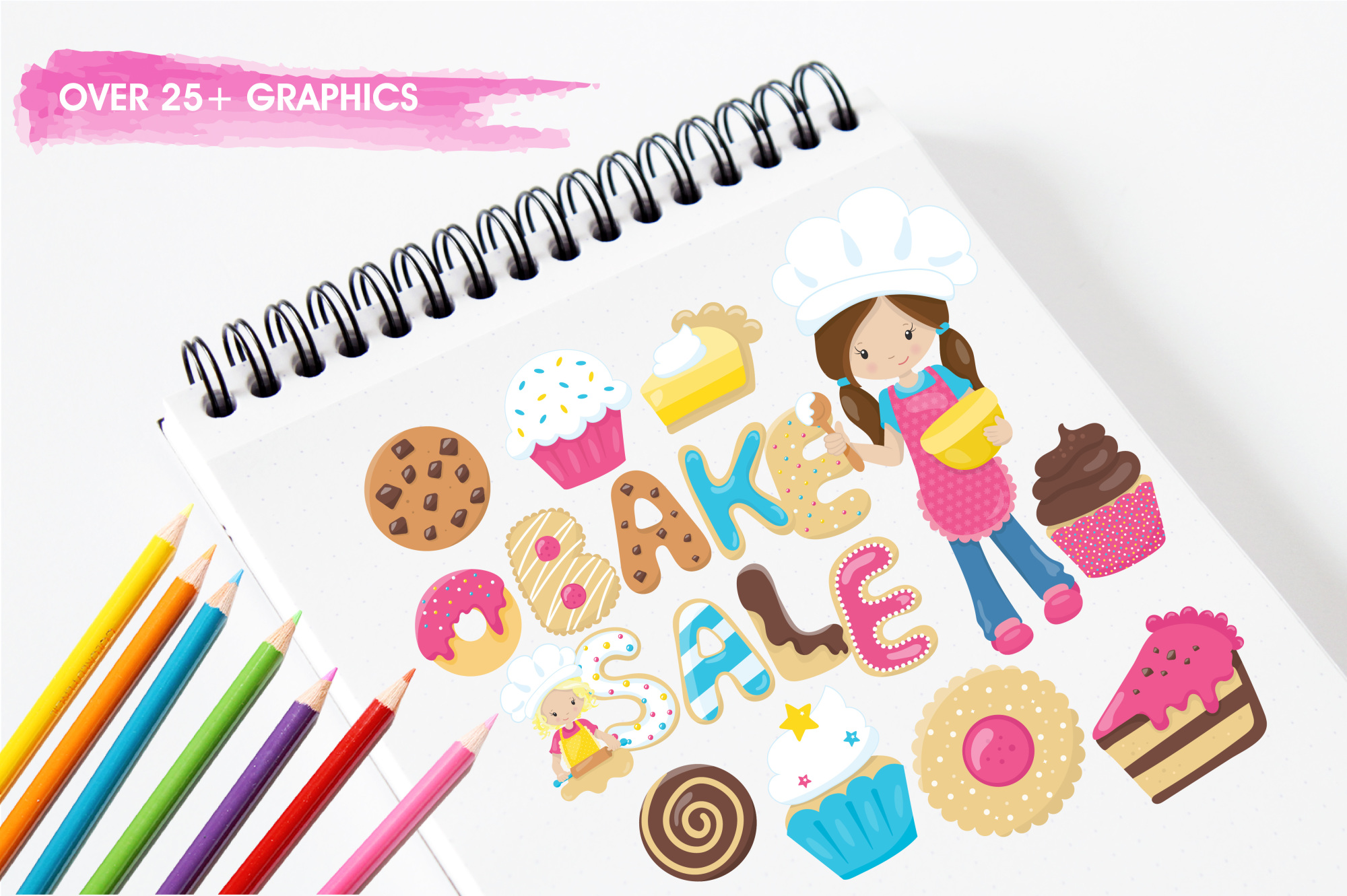Bake Sale graphics and illustrations