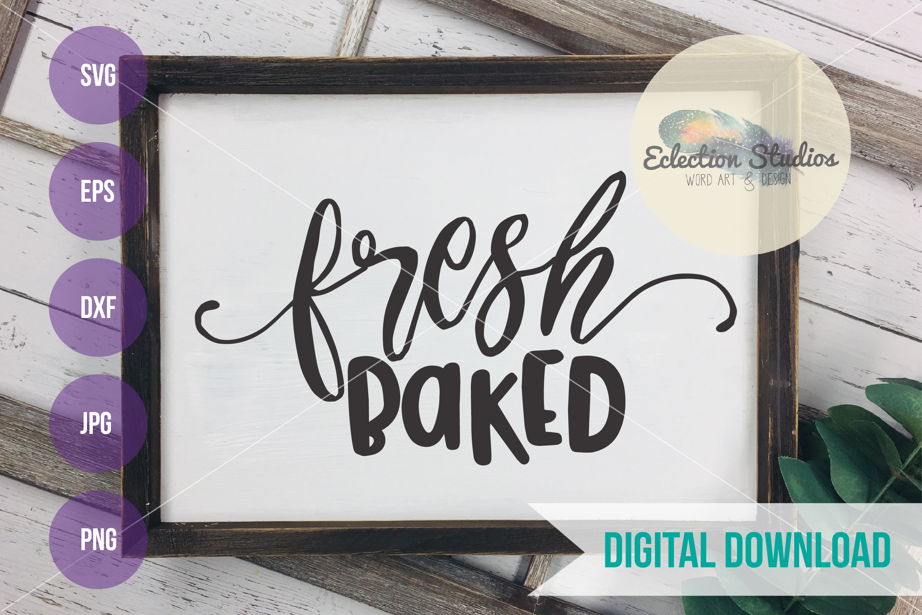 Fresh Baked SVG, Word Art for Sign makers