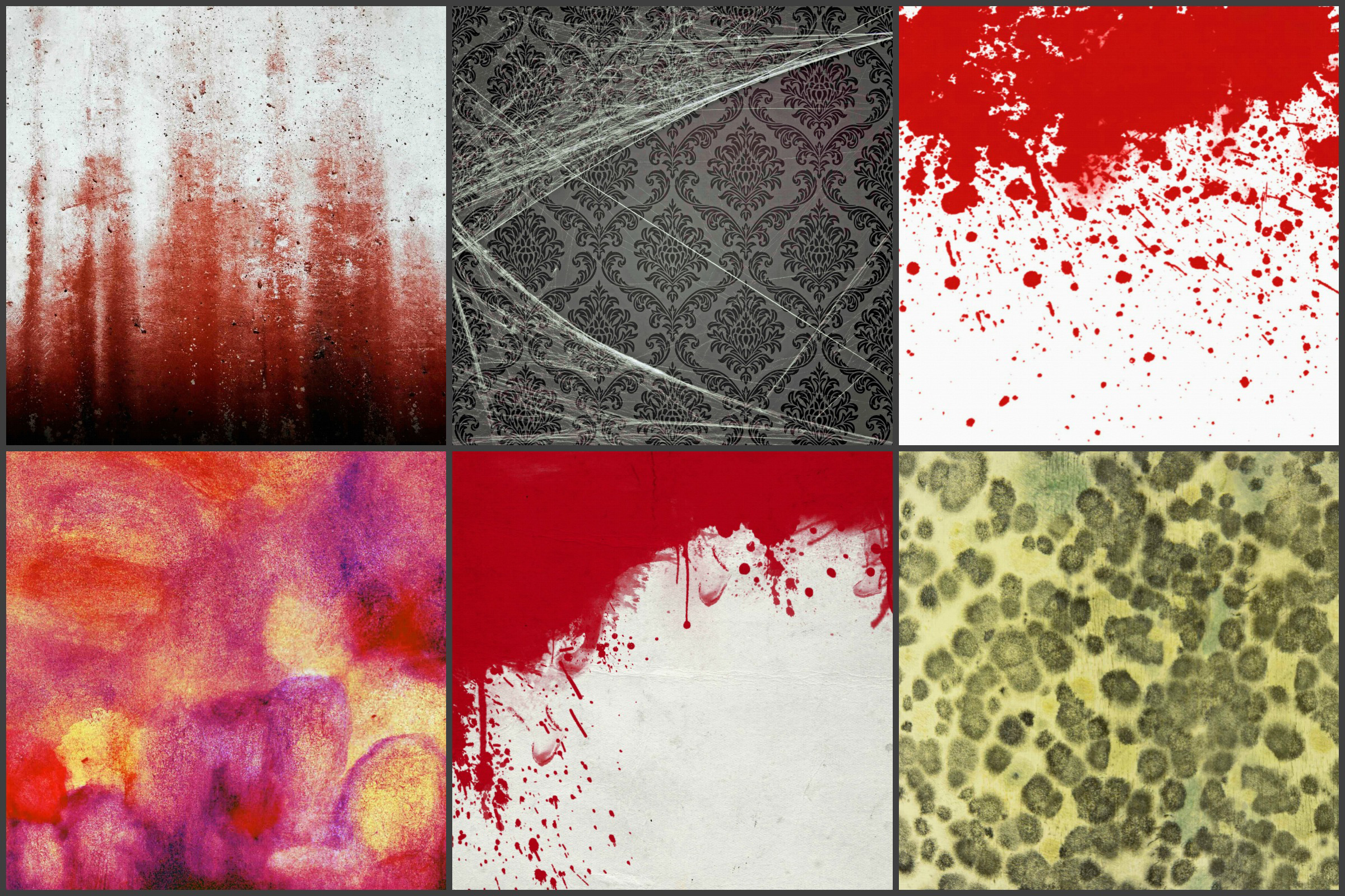 Halloween Creepy and Gory Digital Paper Bundle (303033) | Patterns ...