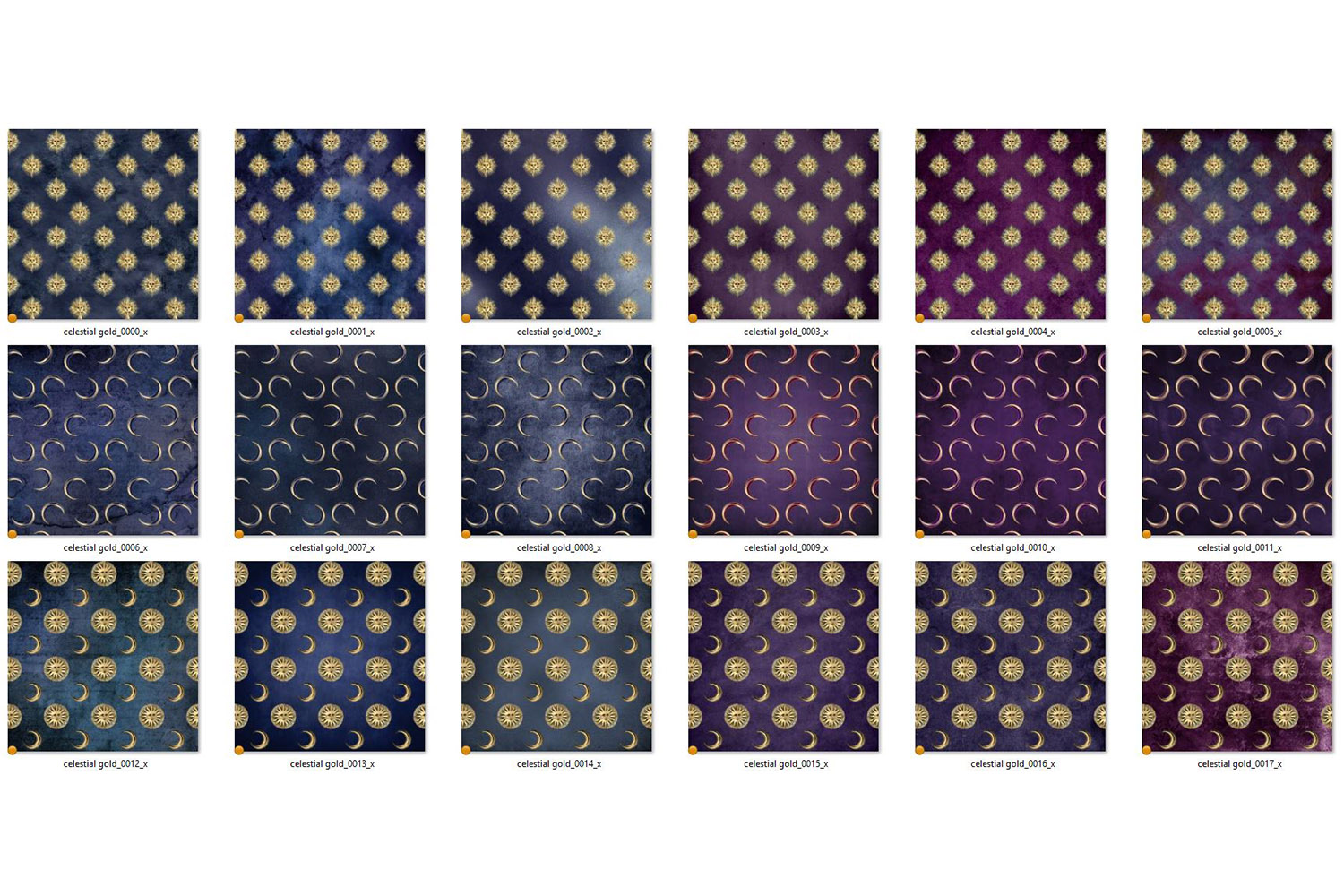 Celestial Gold Digital Paper (139086) | Patterns | Design Bundles