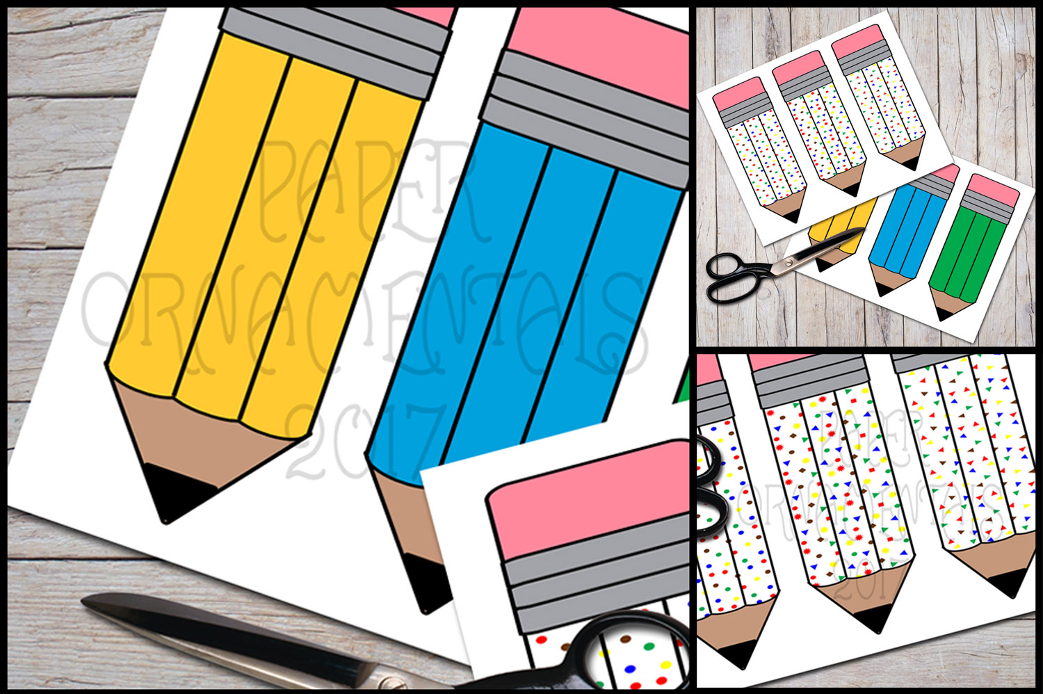 Pudgy Pencils Printable Bookmark Set