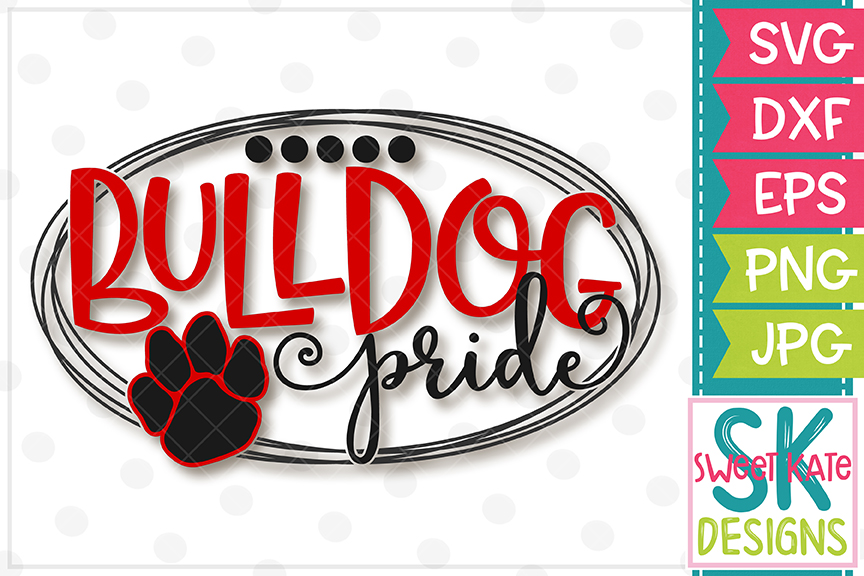 Bulldog Pride SVG DXF EPS PNG JPG