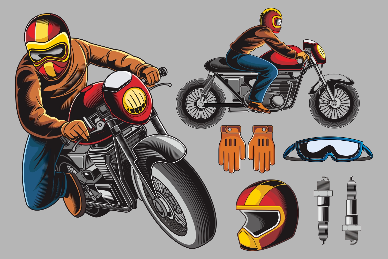 Bikers Vector Pack