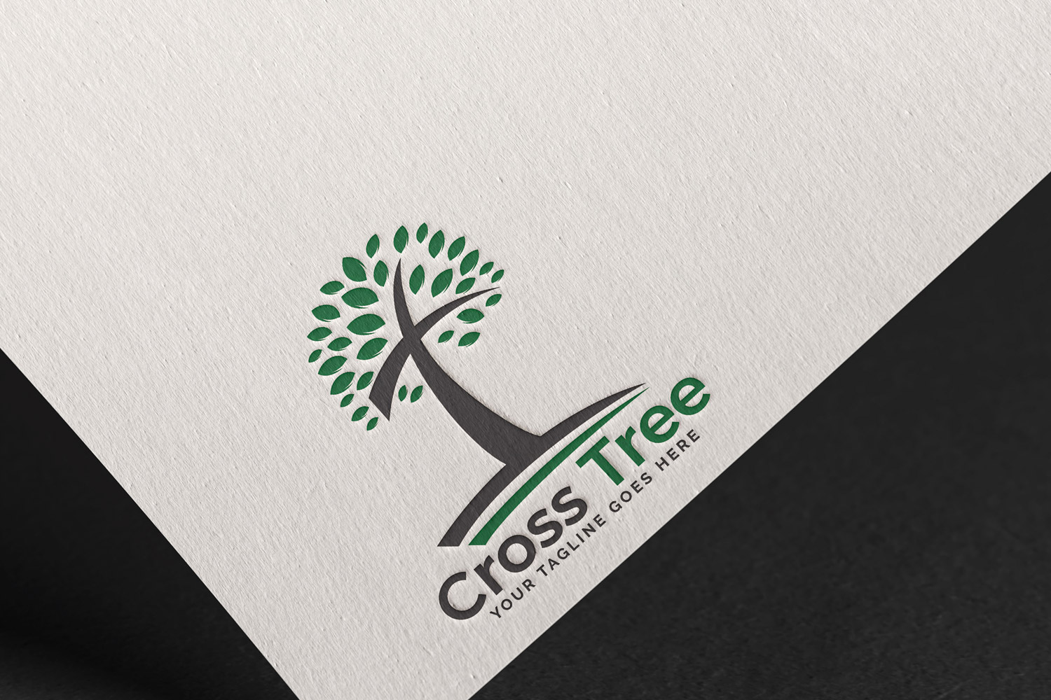 Cross tree logo design. (319231) | Logos | Design Bundles