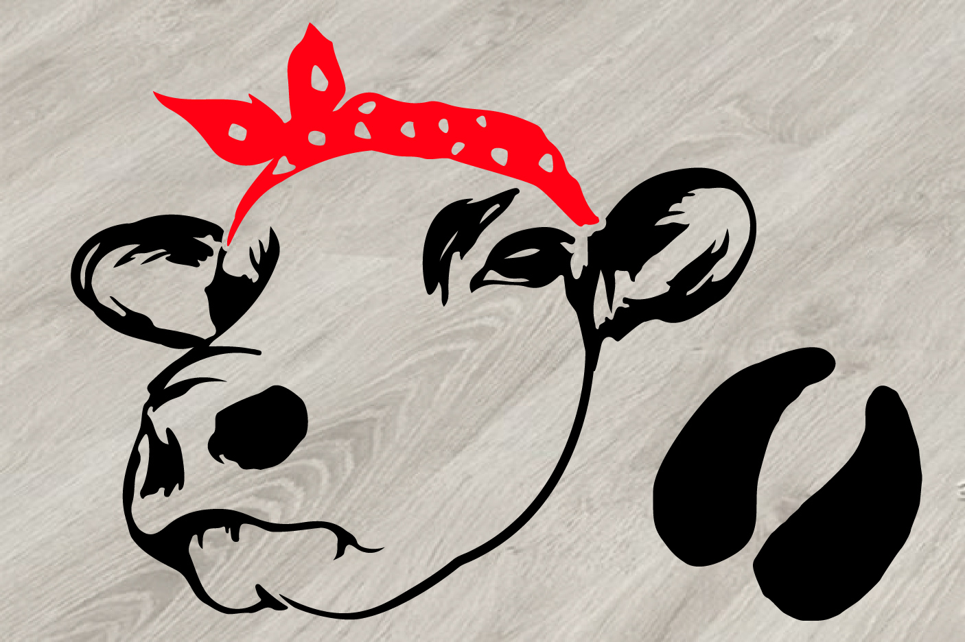 Cow Head whit Bandana SVG, cowboy western Farm Milk 778S (83649) | SVGs ...