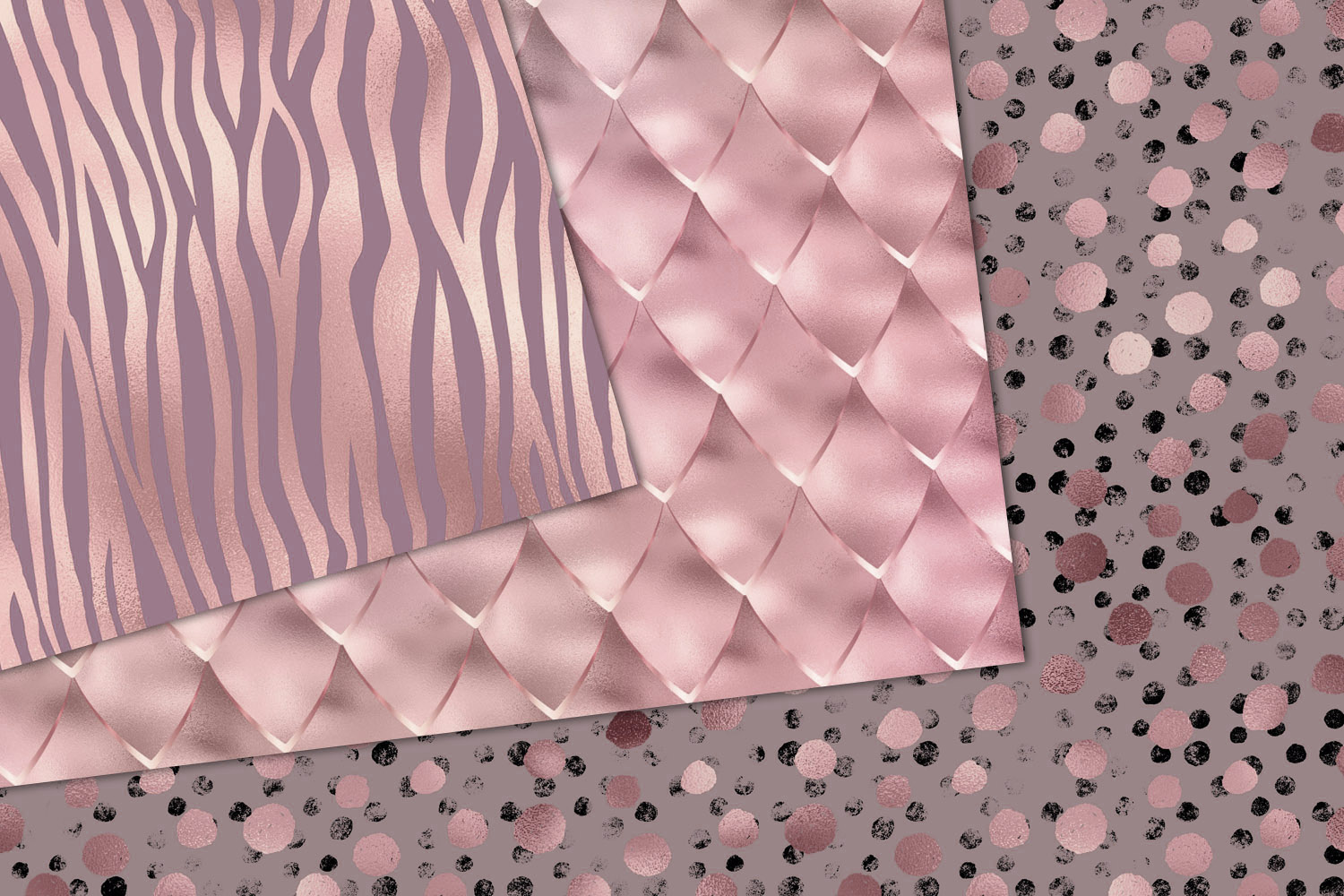 Pink Shimmer Animal Print Digital Paper (353637) | Patterns | Design ...