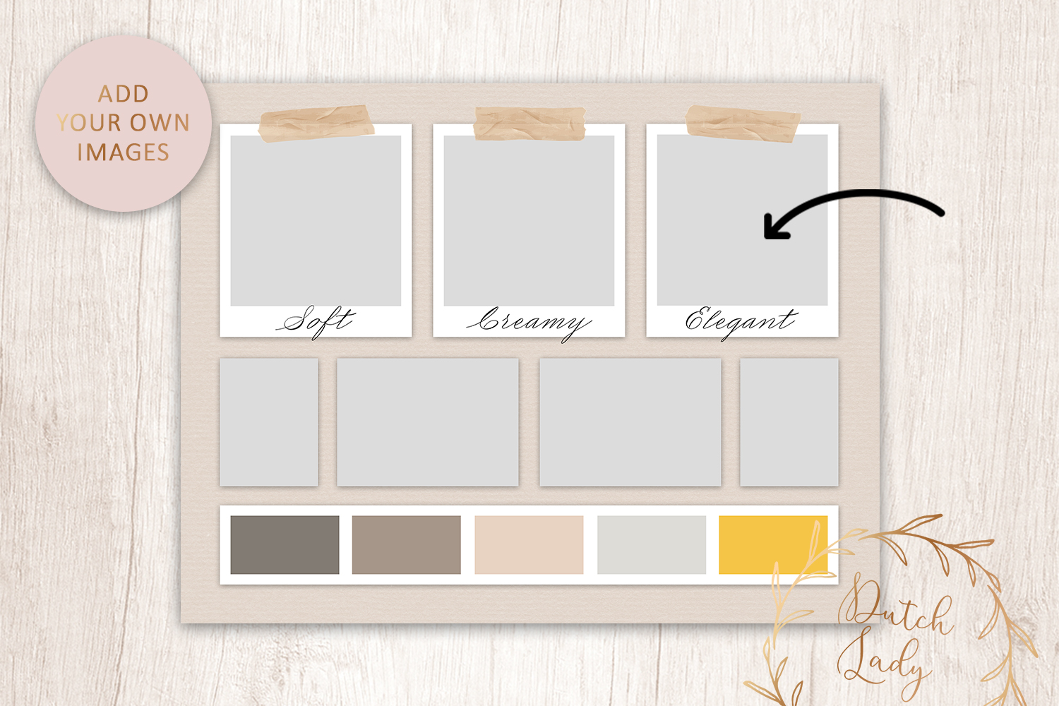 PSD Mood & Vision Board - Adobe Photoshop Template - #11