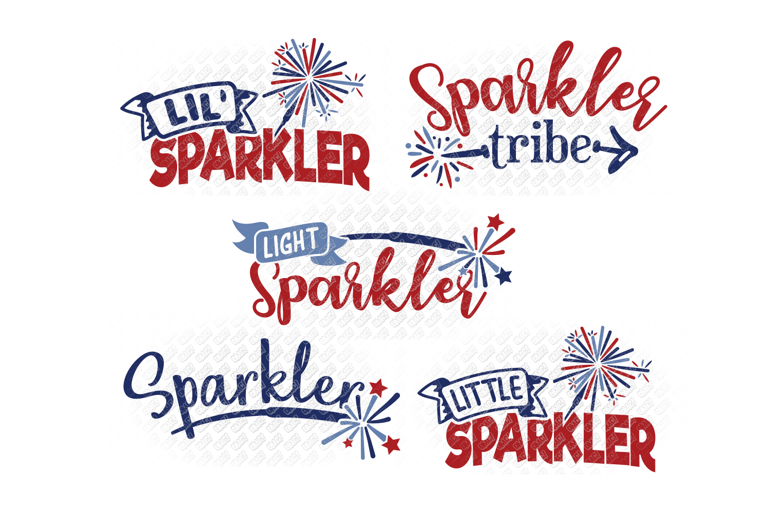 Sparkler SVG Bundle in SVG, DXF, PNG, EPS, JPEG