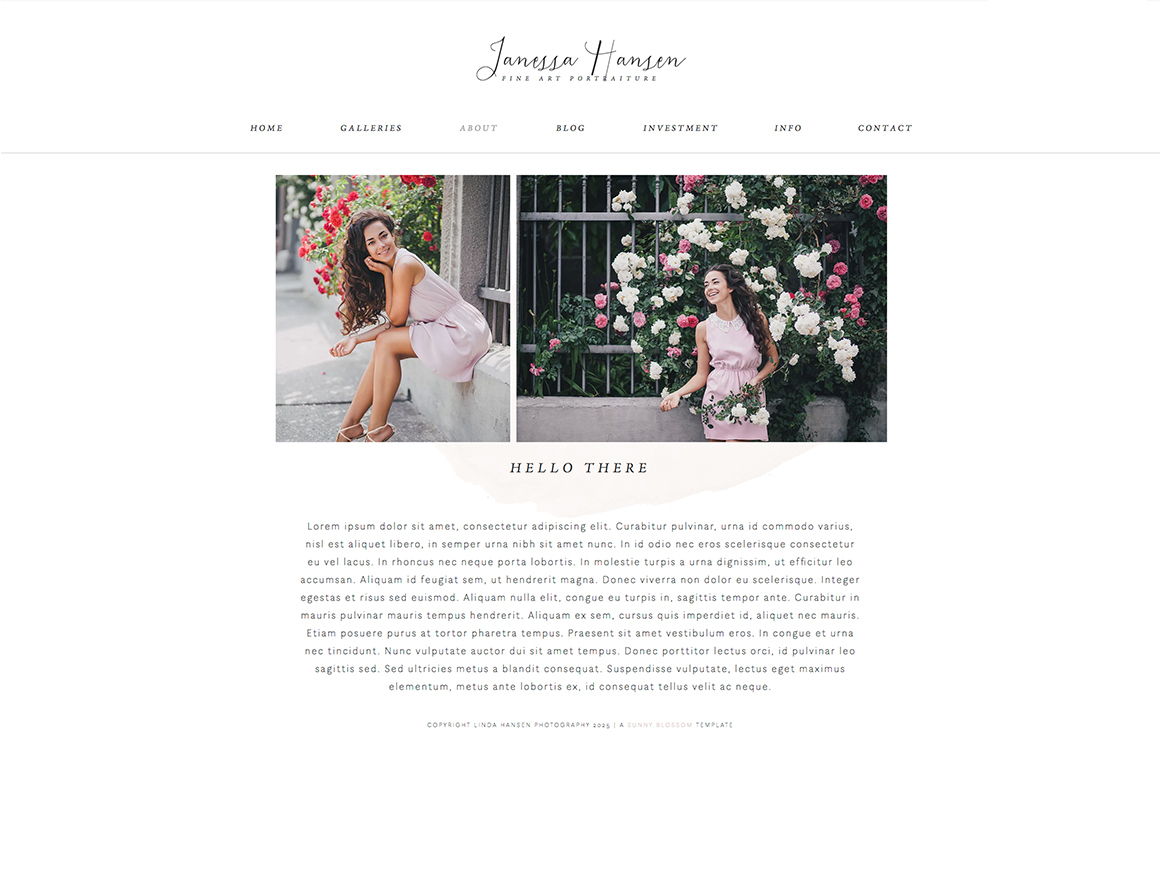 Wix Photography Website Examples