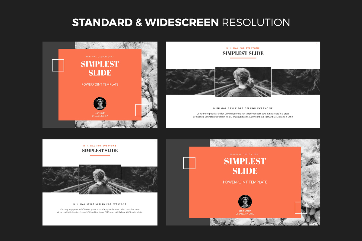 Simplest Slide PowerPoint Template