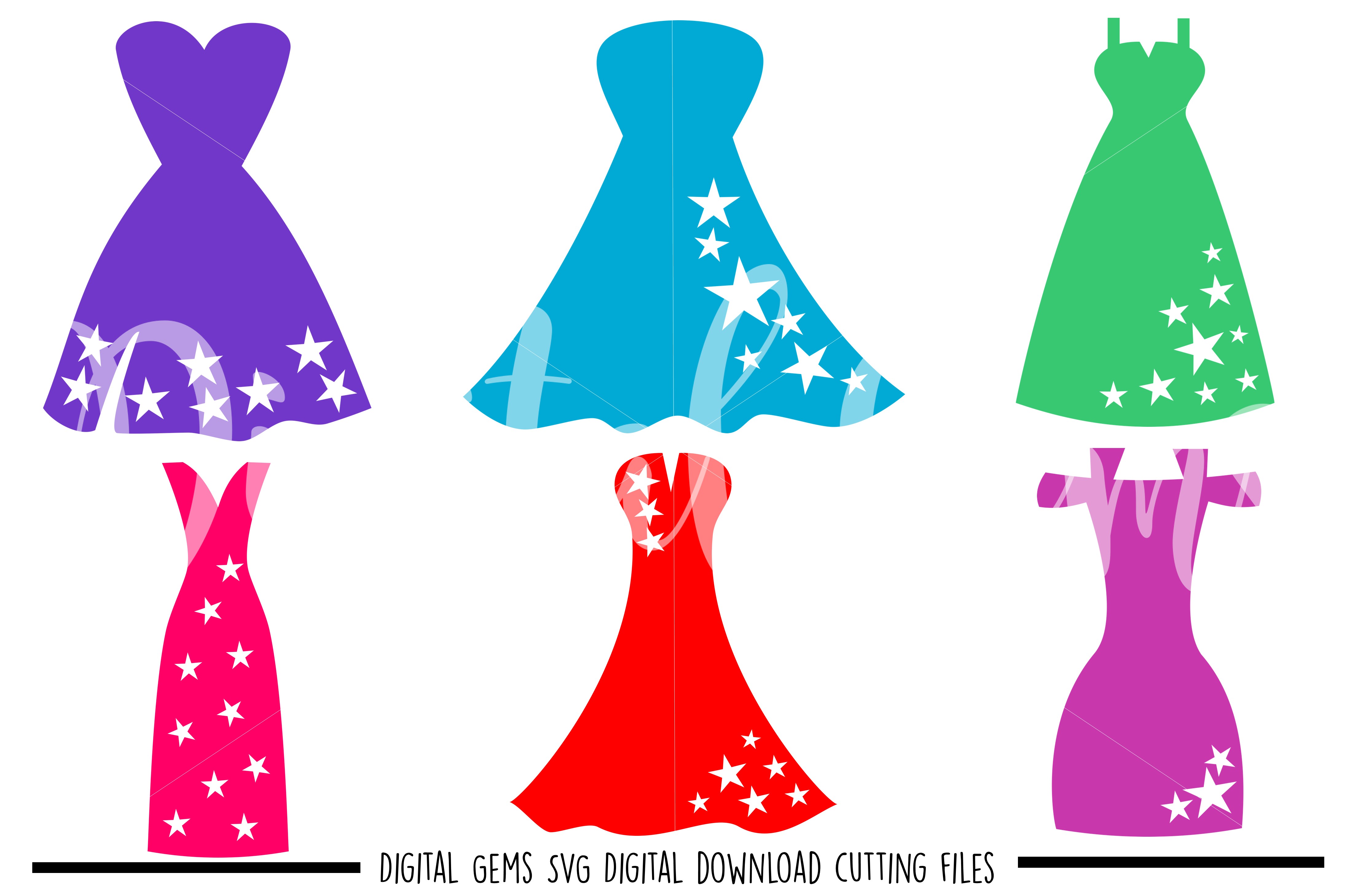 Dress SVG / PNG / EPS / DXF files