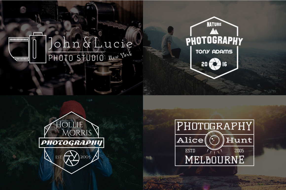 12 Vintage Photography Labels