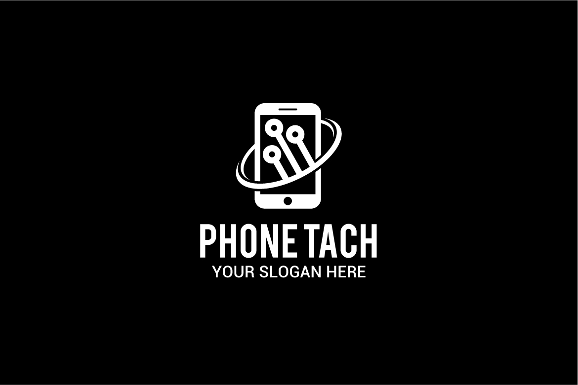 phone tech logo (420475) | Logos | Design Bundles