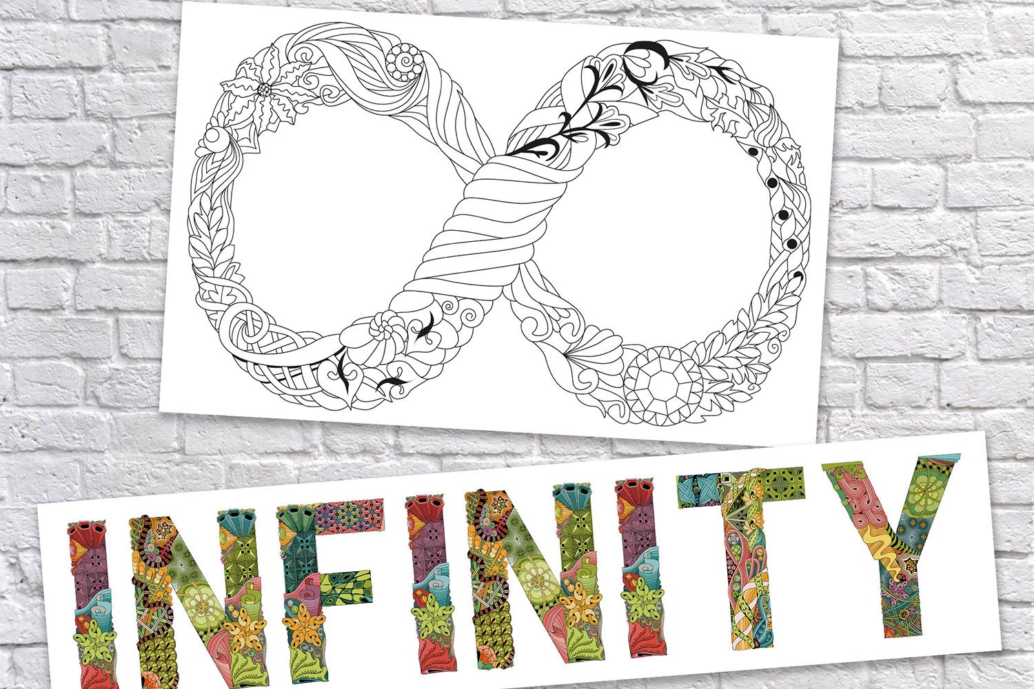 Zentangle sign INFINITY