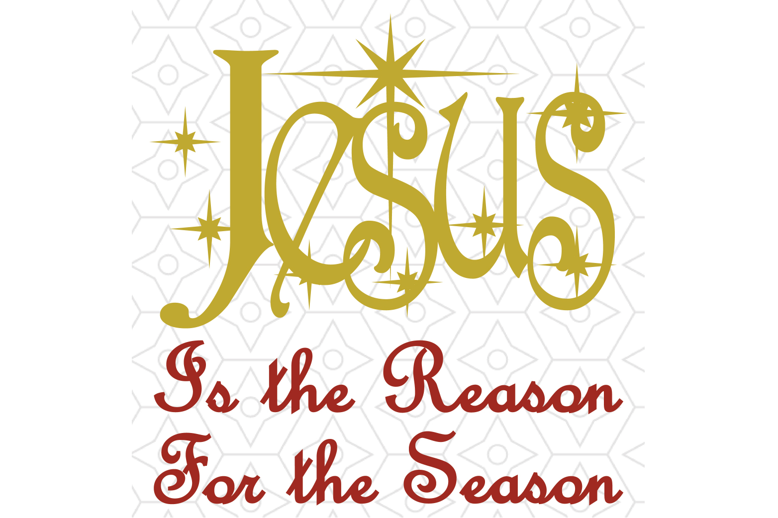 Jesus Reason for the Season Decal Design (159140) | SVGs | Design Bundles