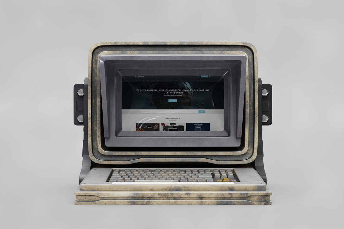 Sci-Fi Monitor Mockup