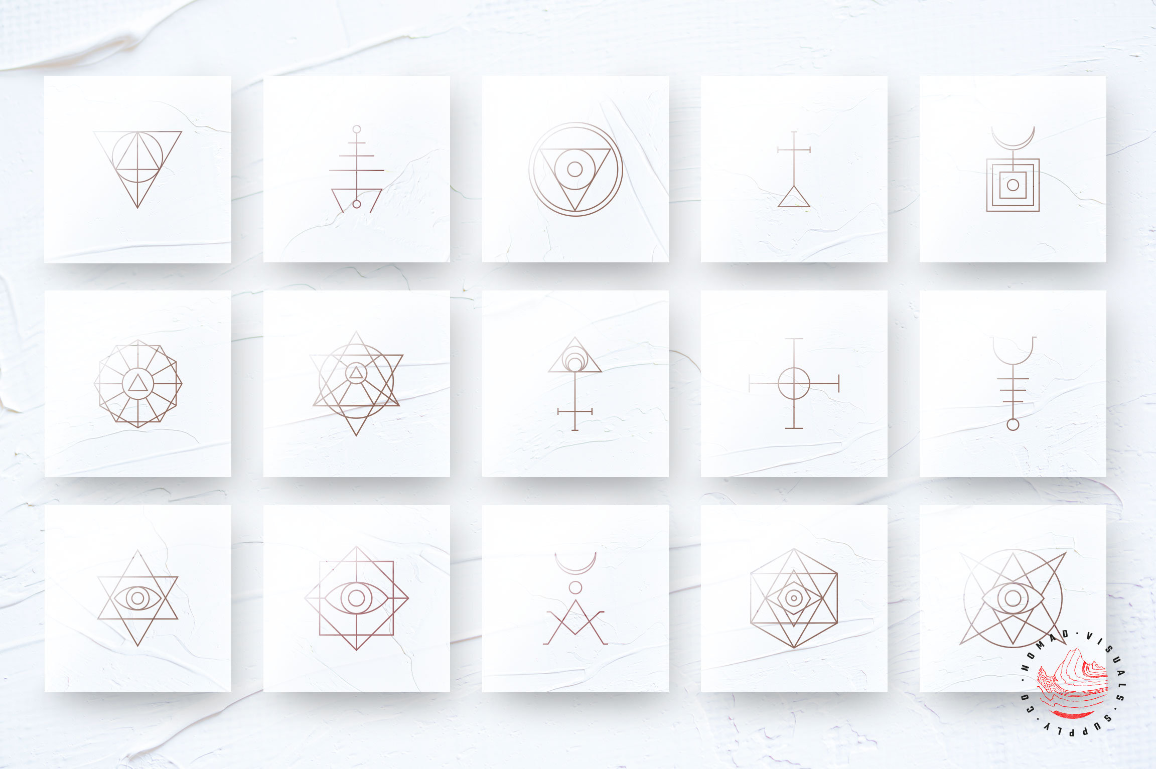 Minimalistic Magic Symbols - Occult Shapes (148883) | Illustrations ...
