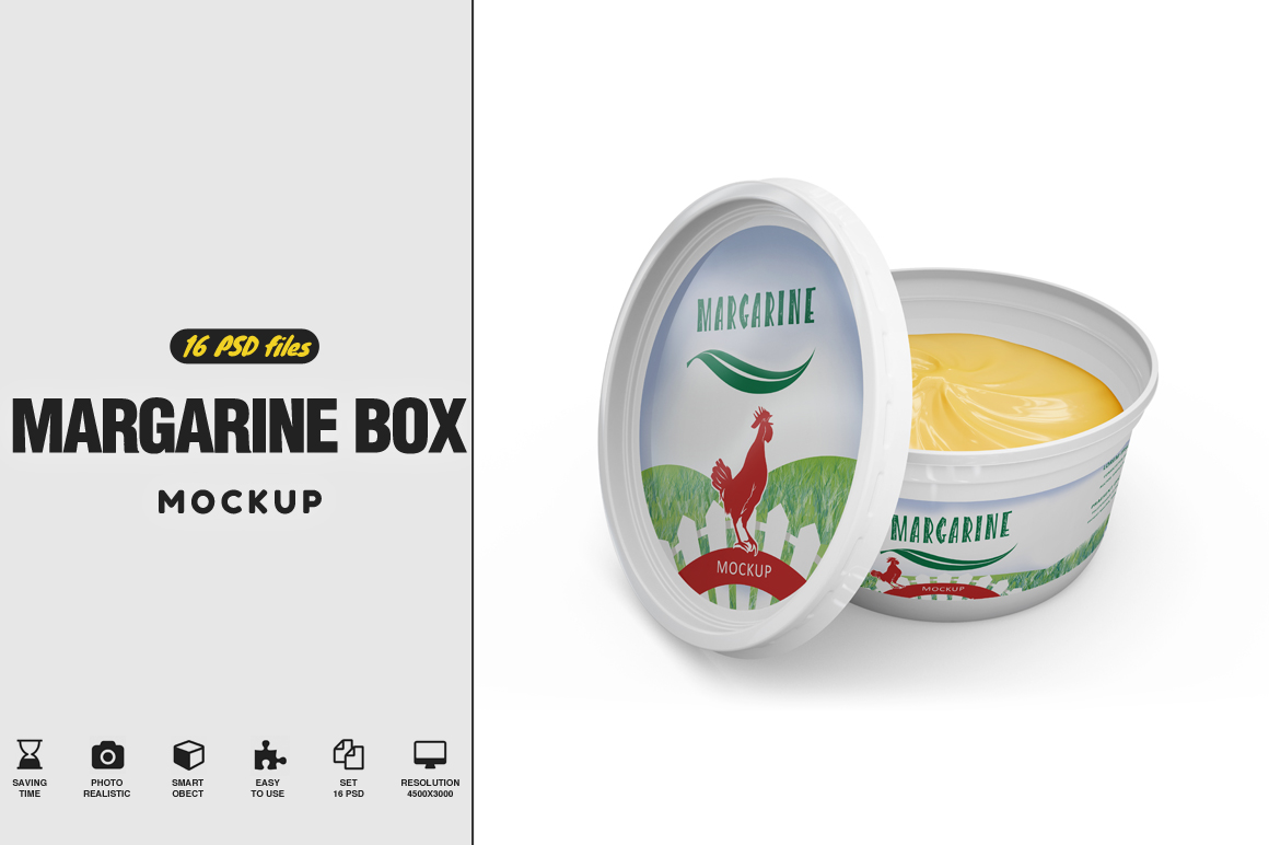 Margarine Box (48034) | Mock Ups | Design Bundles