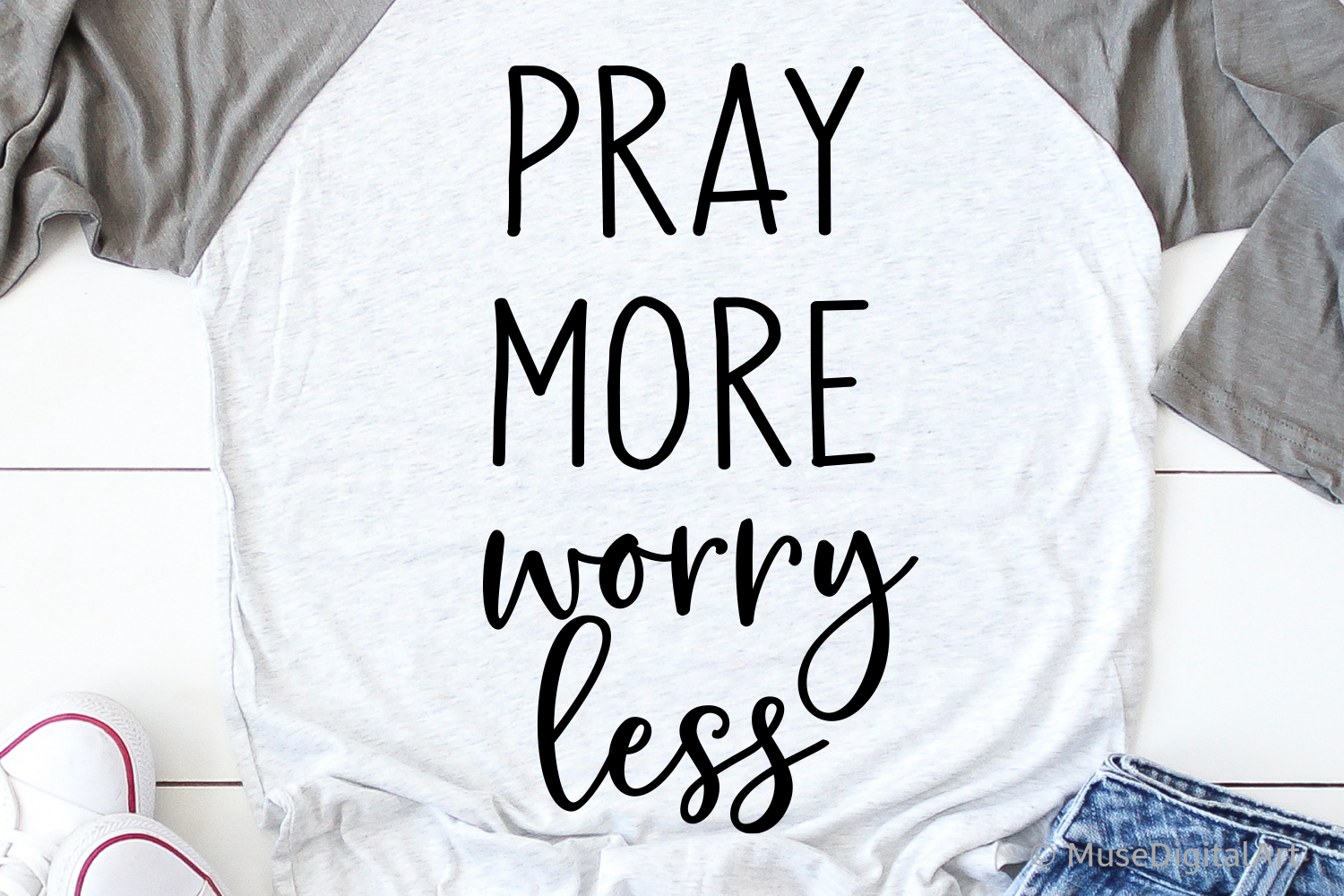 Pray More Worry Less Svg, Scripture Svg, Prayer, Bible Quote
