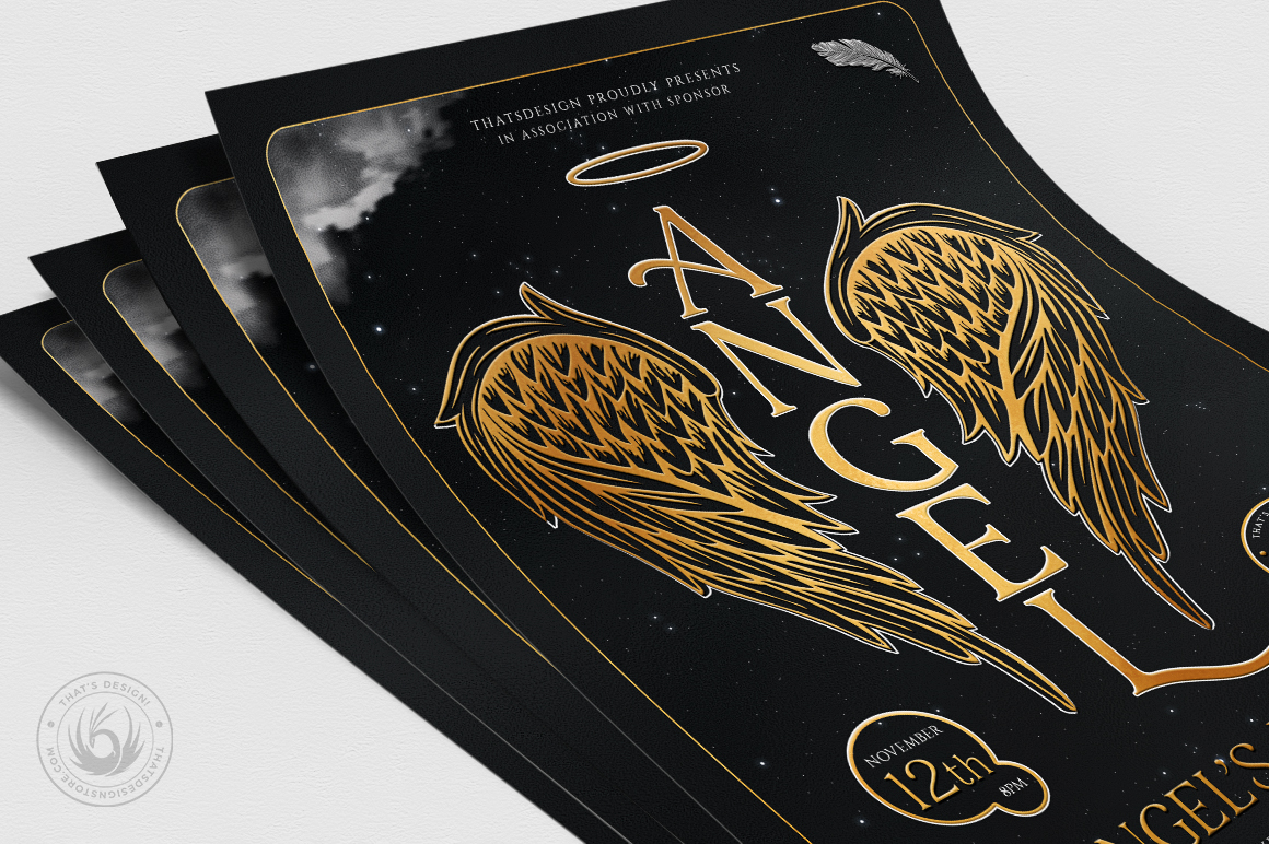 Angels Party Flyer Template V3