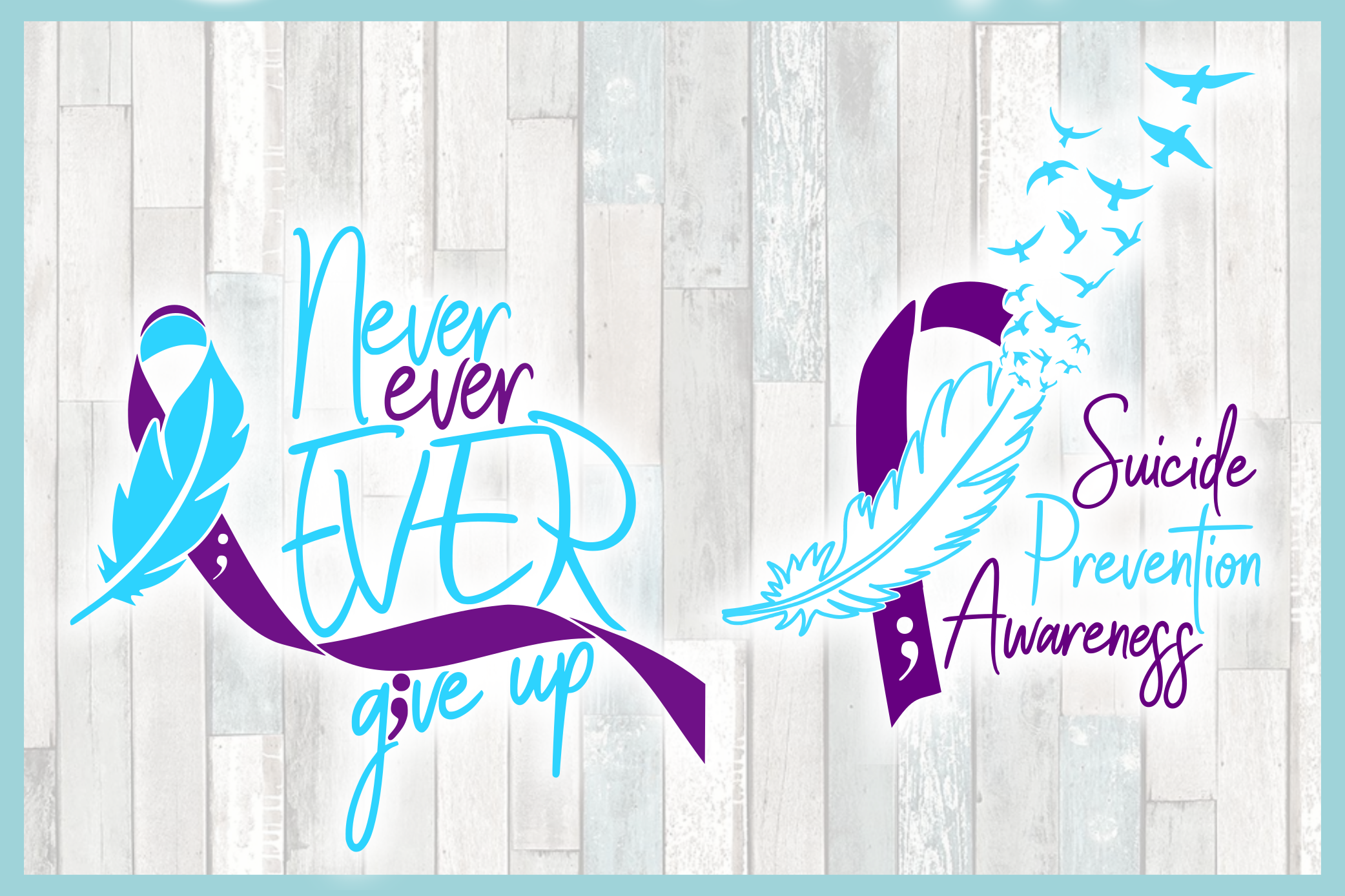 Suicide Prevention Awareness Bundle Svg Dxf Eps Png PDF